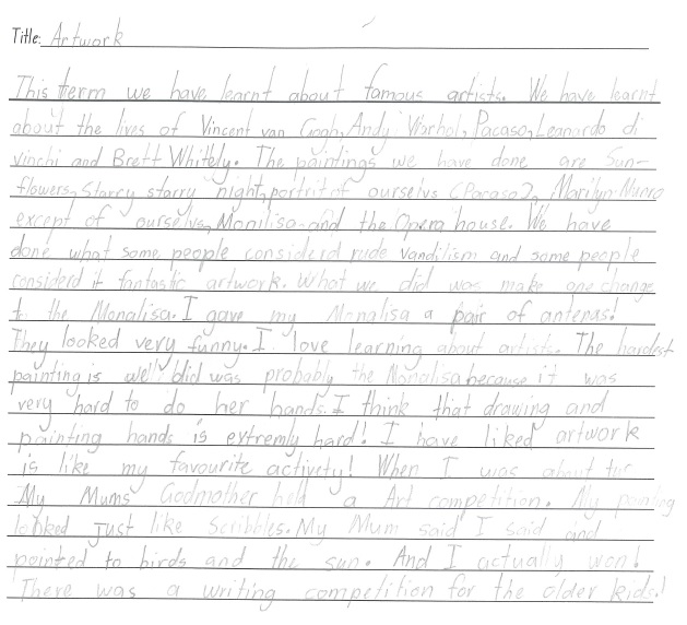 Writing Analysis Tool